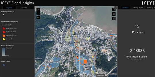 Insurers' guide to accessing and visualizing ICEYE Flood Insights