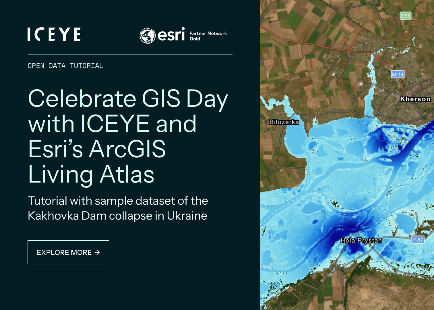 Celebrate GIS Day with ICEYE and Esri’s ArcGIS Living Atlas