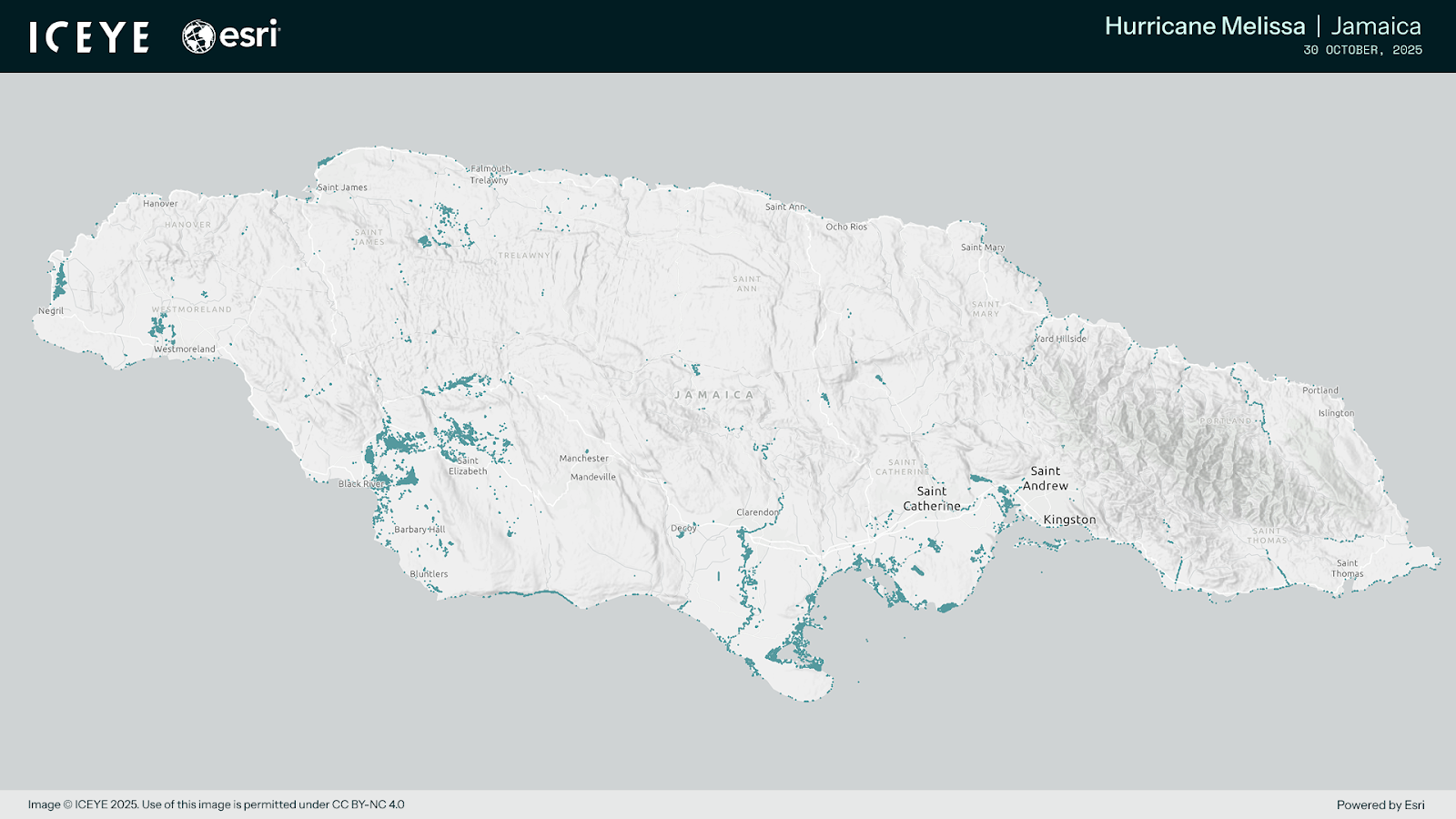 Using near-real time data to expedite Hurricane Melissa disaster response